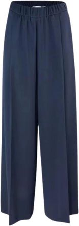 Patrizia Pepe Femme, Pantalons, Bleu, Taille: 42 FR Wide Pantalons