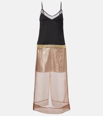 Xu Zhi Robe midi à ornements