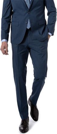 Daniel Hechter Herren Hose blau Schurwoll-Stretch