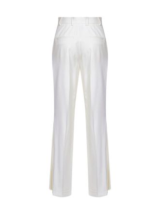 Giuseppe Di Morabito Womens Flared Trousers Virgin Wool - White