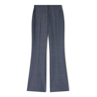 Motivi Schlaghose aus garngef&auml;rbtem Stoff - - Trousers - Damen - Blau - XS