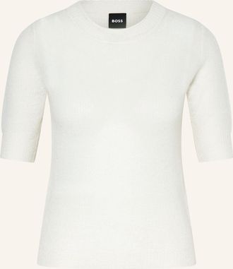 HUGO BOSS Strickshirt Fusionana weiss