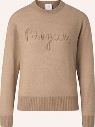 Bogner Schurwoll-Kaschmir-Pullover Tatjana braun