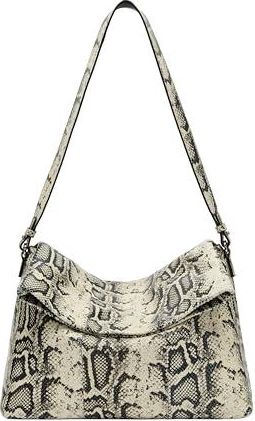 Liebeskind Liebeskind Hobo M Fiona Snake, Femmes, Blanc cass&eacute;