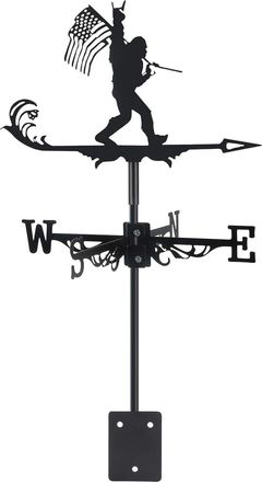 Generic Wetterfahnen, Dekorative Dachwetterfahne Aus Metall, Windmessger&auml;T F&uuml;R Den Au&szlig;Enbereich, Windrichtungsanzeiger F&uuml;R Garten, Bauernhaus, Eisen(Q)