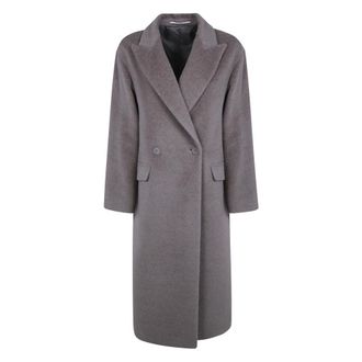 Tagliatore Manteau Long Laine Double Boutonnage Linden - Femme - Manteaux - Gris - Taille: 40 FR