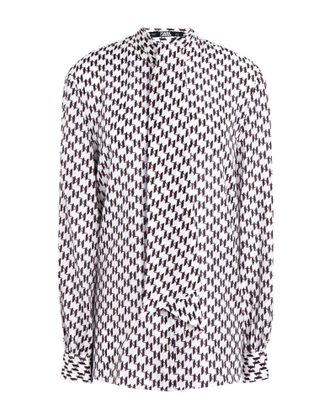 Karl Lagerfeld Kl Monogram Silk Shirt W/Bow