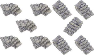 Exceart Lot de 10 petites figurines miniatures en r&eacute;sine pour jardin f&eacute;&eacute;rique et d&eacute;coration de jardin