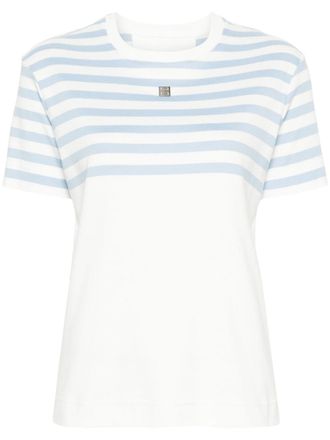 Givenchy t-shirt &agrave; plaque 4G - Blanc