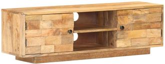 vidaXL Vidaxl - Meuble tv 116x30x35 cm Bois de manguier solide