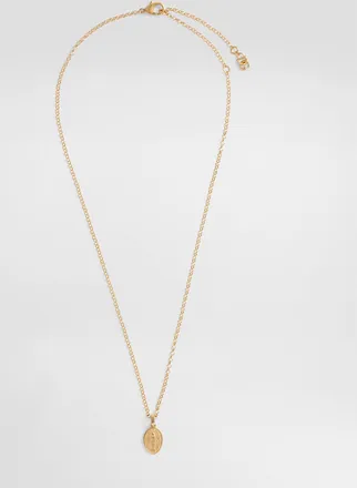 Dolce & Gabbana Halskette Mit Ovalem Anh&auml;nger - Frau Collection Gold Metall Onesize