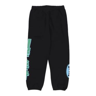 HUF Schwarze Fleece Trainingshose Herren - - Trousers - Herren - Schwarzk - S