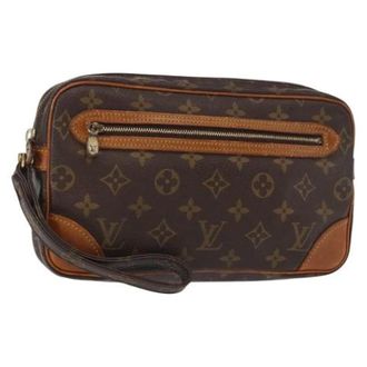 Louis Vuitton Pochette en toile Pre-owned - Femme - Pre-owned - Brun - Taille: ONE Size