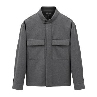 low brand Hemdjacke Flanella - - Jackets - Herren - Grau - S
