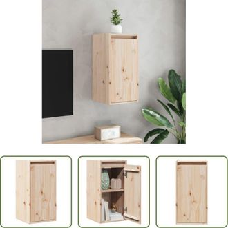 vidaXL vidaXL Wandregal - Wandschrank 30x30x60 cm Massivholz Kiefer