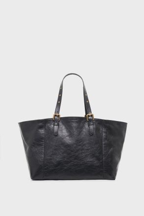 Gerard Darel Cabas en cuir effet froiss&eacute; - SIMPLE BAG - Noir