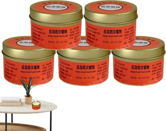 Generic Camping Kerzen - 5er Set Geruchlose Langlebige Kerzen - Brenndauer Bis Zu 20-30 Stunden, Vielseitiges Notfallzubeh&ouml;r F&uuml;r Beleuchtung In Shelter, Zelt 