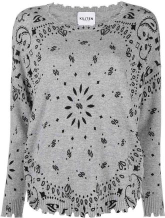 Kujten Pull Col Rond - Gris