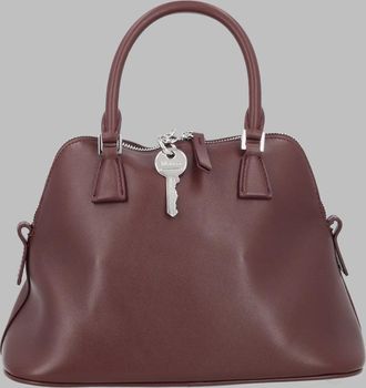 Maison Margiela Unisex Shoulder Bag 5ac Soft Mini Leather Bordeaux