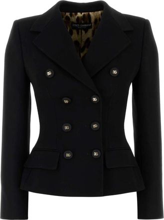 Dolce & Gabbana Femme, Vestes, Noir, Taille: 34 FR Jacket