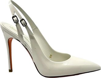 Santoni Femme, Chaussures, Blanc, Taille: 36 1/2 EU Slingback Heel