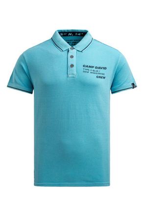 Camp David Poloshirt mit Kontrastn&auml;hten