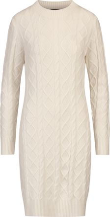 Apart Fashion APART Strickkleid mit Strukturmuster und Rundhalsausschnitt, Creme, 42