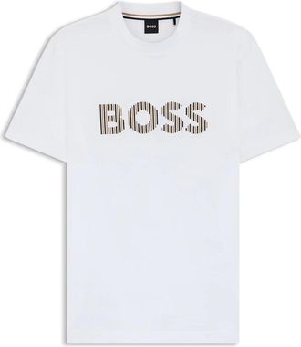 HUGO BOSS Homme, Tops, Beige, Taille: S T-Shirt manica corta logata