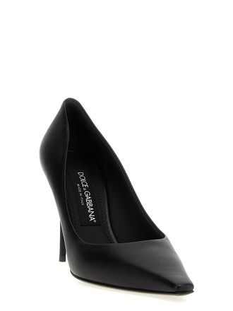Dolce & Gabbana Womens Lamb Leather High Pump Black