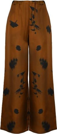 Max Mara Femme, Pantalons, Brun, Taille: 36 FR Helga Wide Pantalons