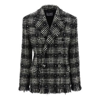 Giuseppe Di Morabito Femme, Vestes, Multicolore, Taille: 36 FR Blazer en Tweed et Strass