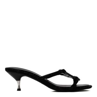 Tory Burch Miller Pav&eacute; Bomb&eacute; Sandale - - Shoes - Damen - Schwarzk - 36 EU