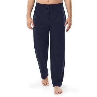 Izod Jersey Knit Sleep Pant Bas de Pijama, Bleu Marine, 27-32 Homme