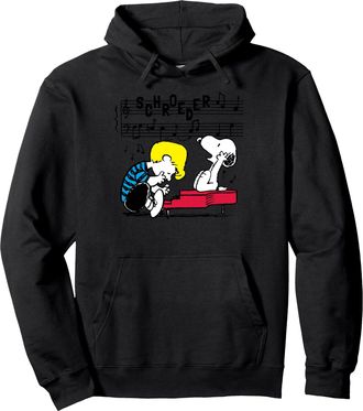 Peanuts Schroeder Snoopy Klaviersession Pullover Hoodie