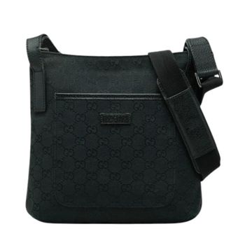 Gucci Pre-owned Canvas Shoulder Bag - - Pre-owned - Damen - Schwarzk - ONE SIZE