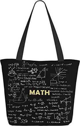 AOOEDM Math Equations Geometric Ladies Shopping Bag 13x11x7in.Le cadeau parfait pour la Saint-Valentin.Cest de la Saint-Valentin pour maman, fille, &eacute;pouse, e
