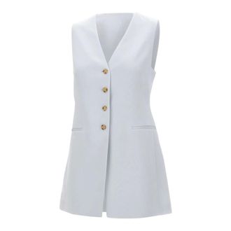 HUGO BOSS Femme, Vestes, Bleu, Taille: 40 FR Gilet Julinial