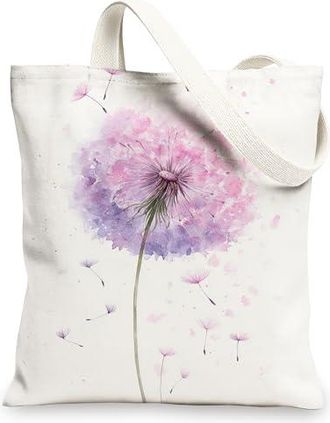 Generic Sacs fourre-tout en toile florale, sacs à provisions réutilisables à imprimé floral élégant, vintage léger et lavable avec bandoulière en toile Ba, bl