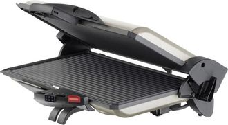 Steba Pg 4.4 Elektro Kontaktgrill mit manueller Temperatureinstellung Champagner, Schwarz - Steba