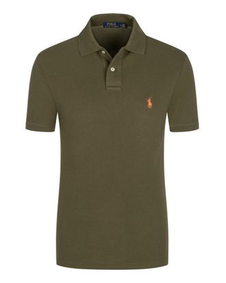 Ralph Lauren Piqu&eacute;-Poloshirt aus Baumwolle mit Logo-Stickerei, Slim Fit in