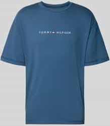 Tommy Hilfiger Regular Fit T-Shirt mit Label-Schriftzug aus reiner Baumwolle