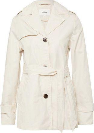 s.Oliver Trenchcoat Outdoor-Jacke Wasserabweisender Trenchcoat im Slim Fit