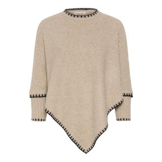 Cream Strickumhang - - Jackets - Damen - Beige - ONE SIZE