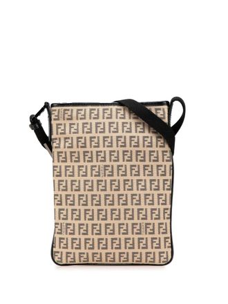 Fendi sac à bandoulière à motif Zucchino (2000-2010) - Marron