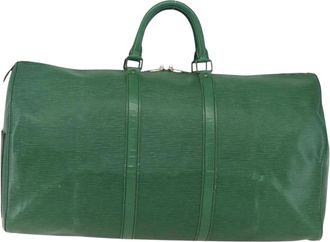 Louis Vuitton unisex, Pre-owned, Vert, Taille: ONE Size Sac de voyage Keepall Pre-owned
