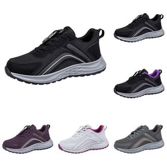 Generic Baskets l&eacute;g&egrave;res et respirantes pour femme - Chaussures de course &agrave; pied antid&eacute;rapantes - Chaussures de sport plates &agrave; lacets - Pour le fitness et les 