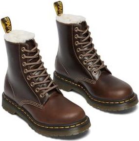 Dr. Martens Femme 1460 Pascal Serena Dark Khaki Orleans Boots, 38 EU