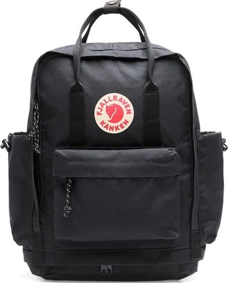 Fj&auml;llr&auml;ven K&aring;nken Outlong Rucksack mit Logo-Patch - Schwarz