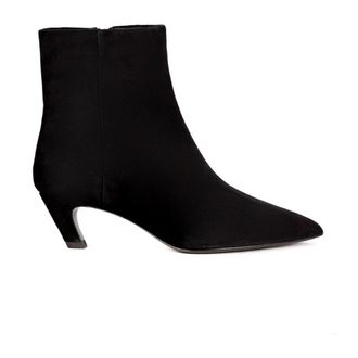 Ash Bottines Noires en Daim avec Bout Pointu - Femme - Chaussures - Noir - Taille: 39 EU