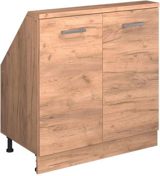 Vicco Armoire sous pente de toit Rion, Ch&ecirc;ne de force dor&eacute;, avec 2 portes, Vicco